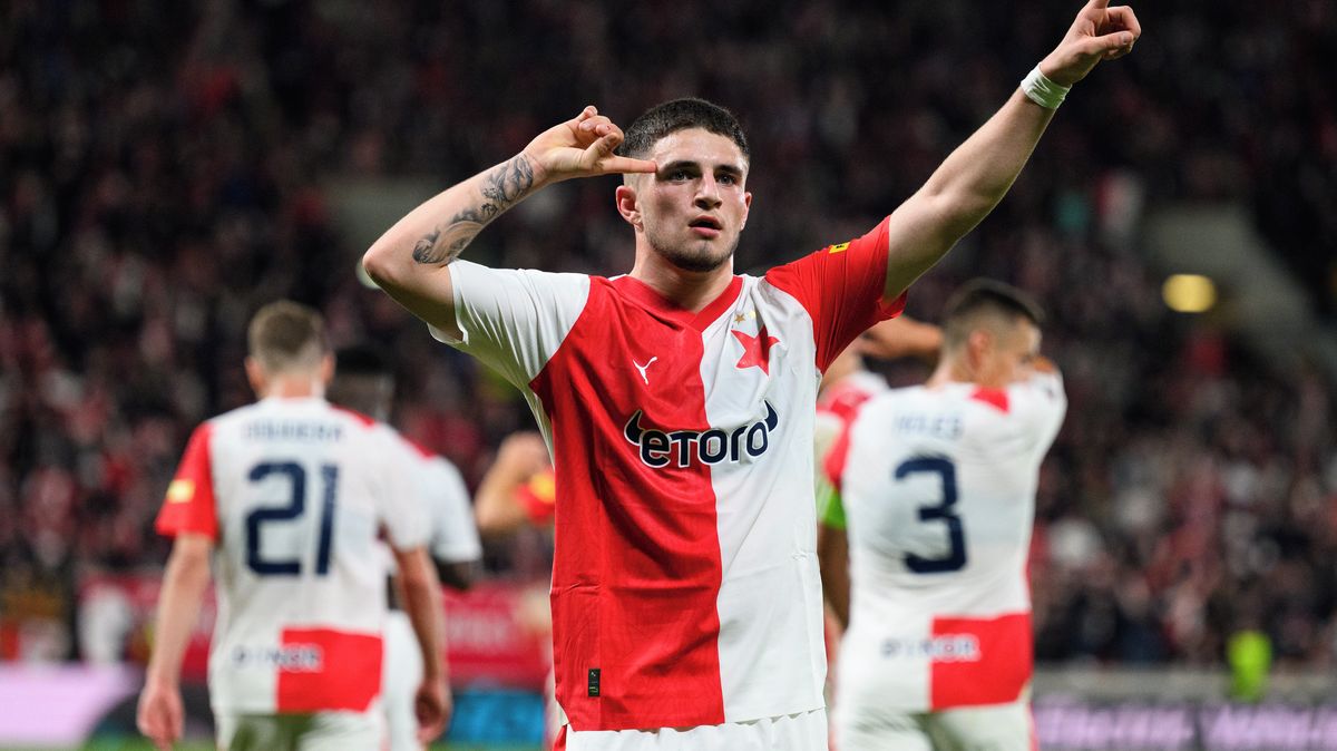 Slavia - Tiraspol 6:0, Slavia smetla mistra Moldavska, dala šest gólů ...