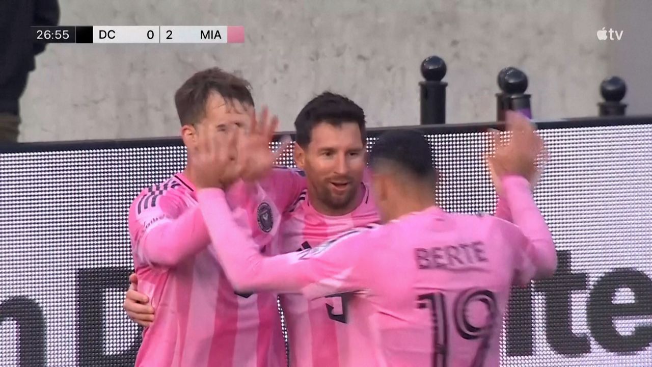 Messi při výhře Miami 2:1 nad D.C. United vstřelil 899. gól v kariéře ...
